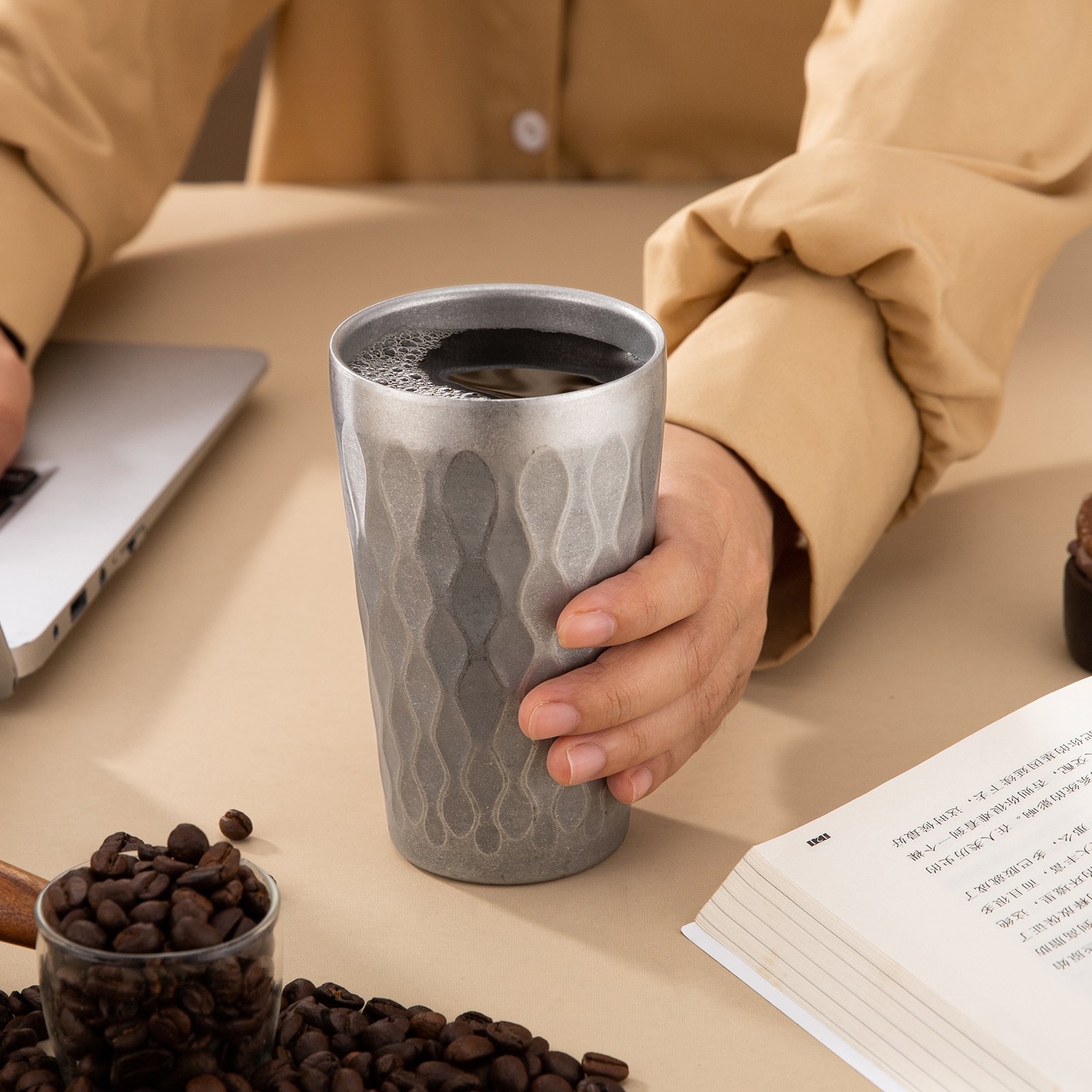 Snowflake Series-Double Layers Fire Cup - Chenfan Stainless Steel
