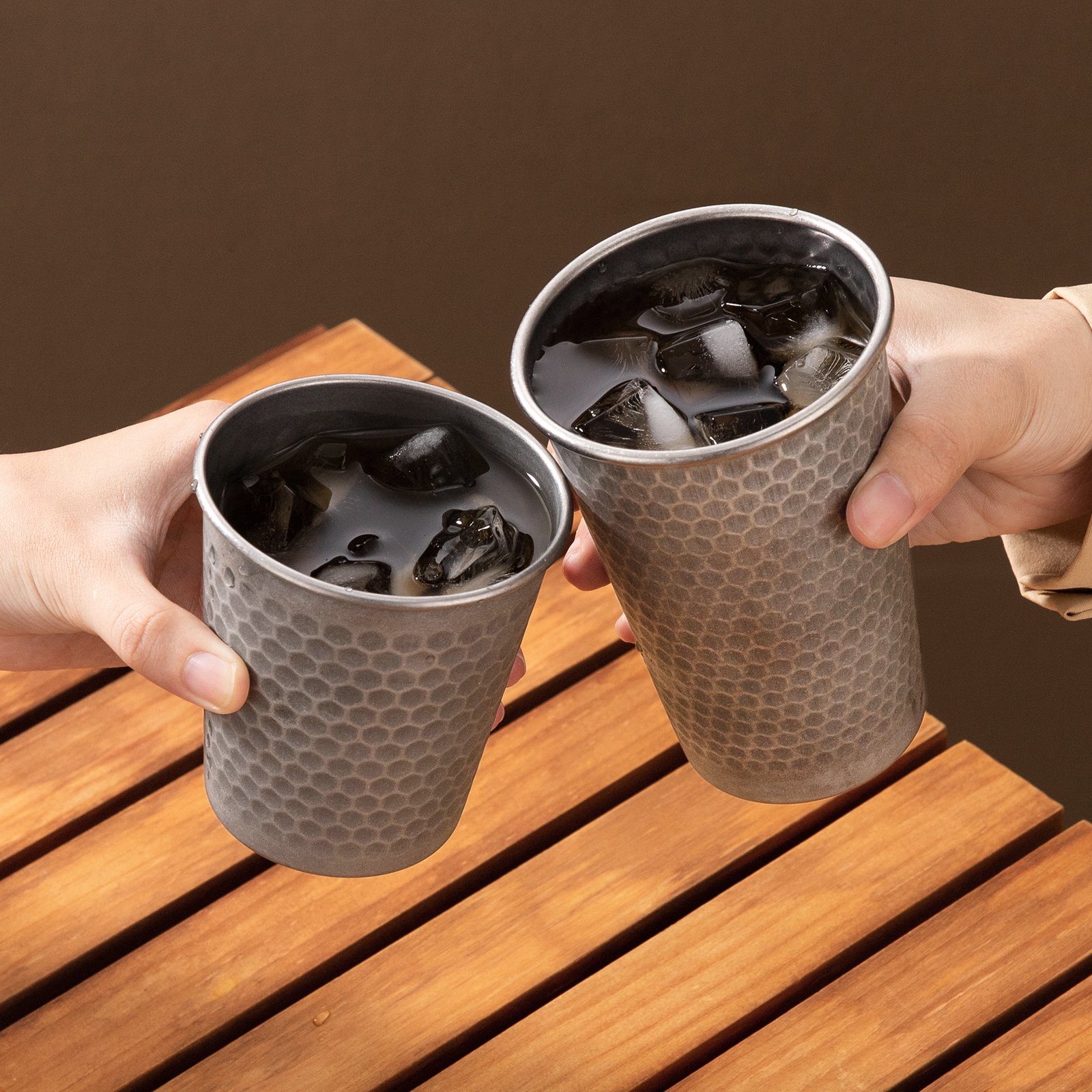 Snowflake Series-Single Layer Diamond Cup - Chenfan Stainless Steel