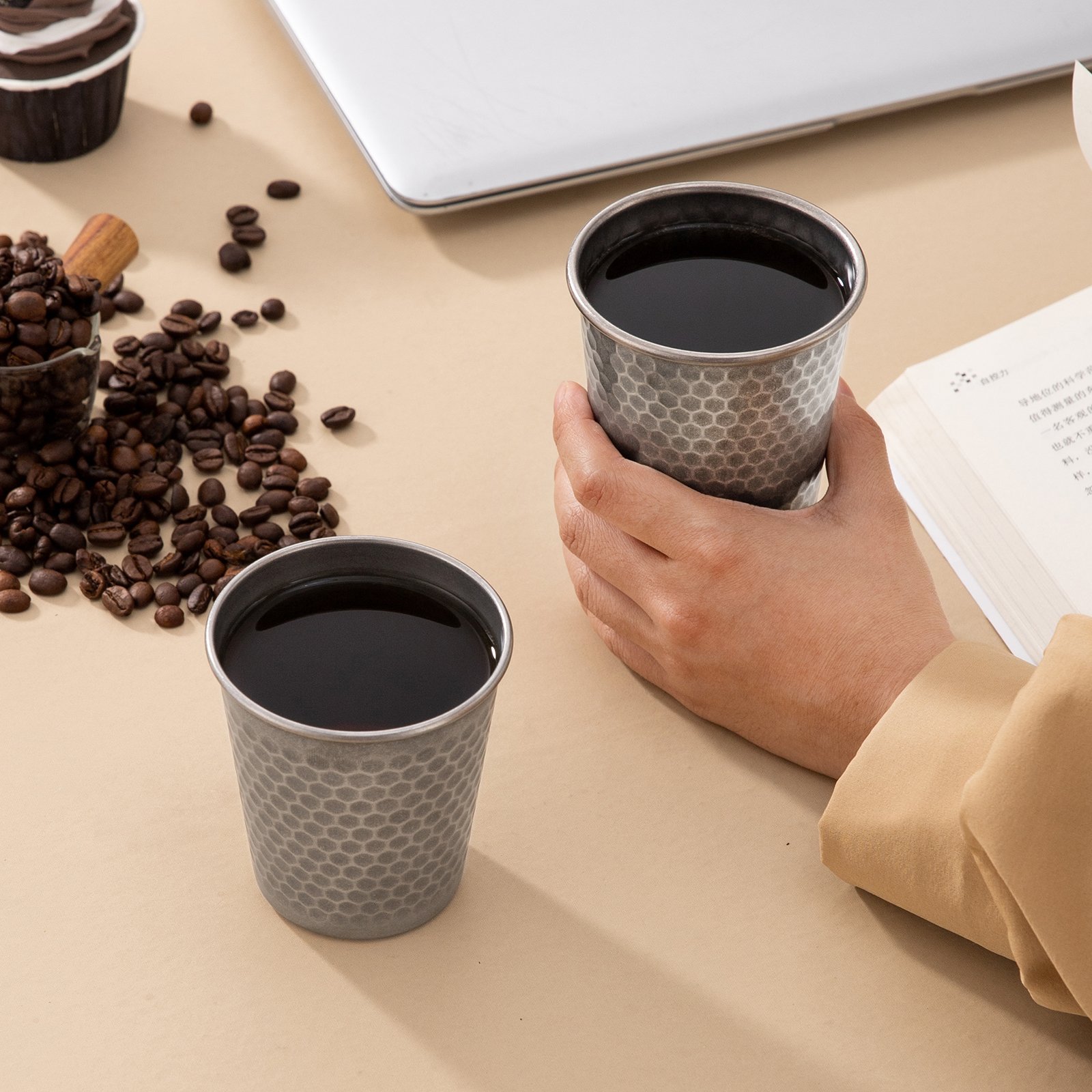 Snowflake Series-Single Layer Diamond Cup - Chenfan Stainless Steel